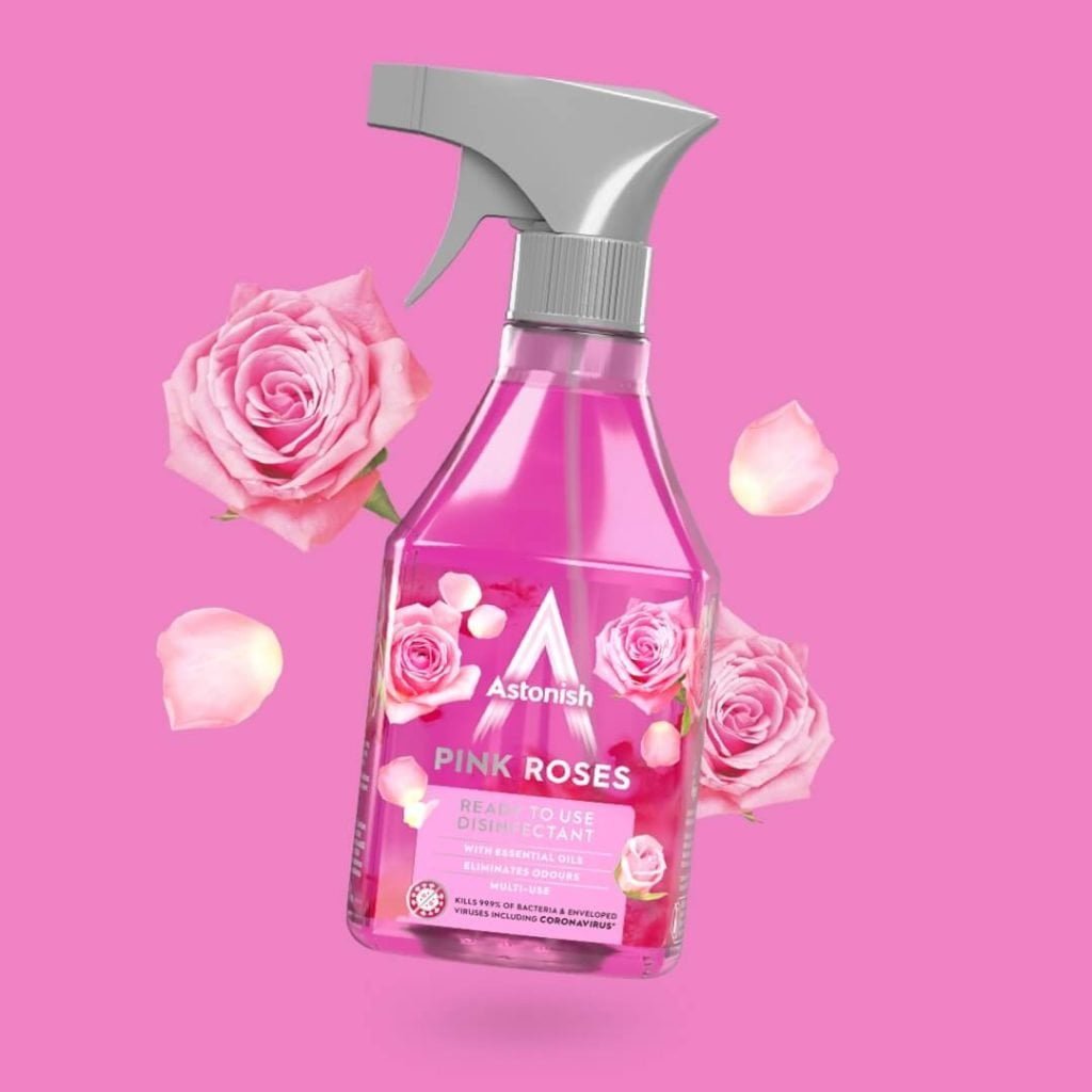 Astonish Pink Roses Ready to Use Disinfectant 550ml – Astonish Products ...
