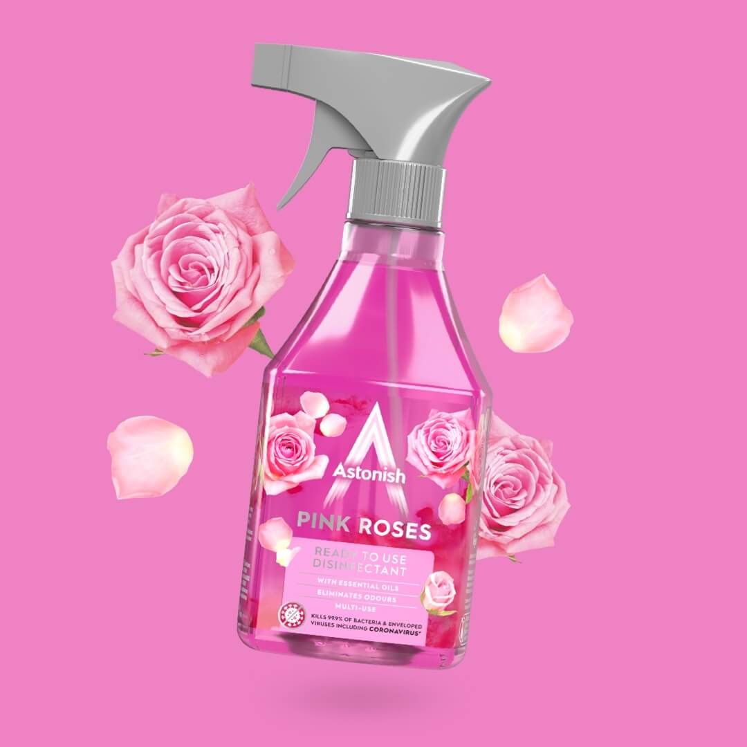 Astonish Pink Roses Ready to Use Disinfectant 550ml – Astonish Products ...