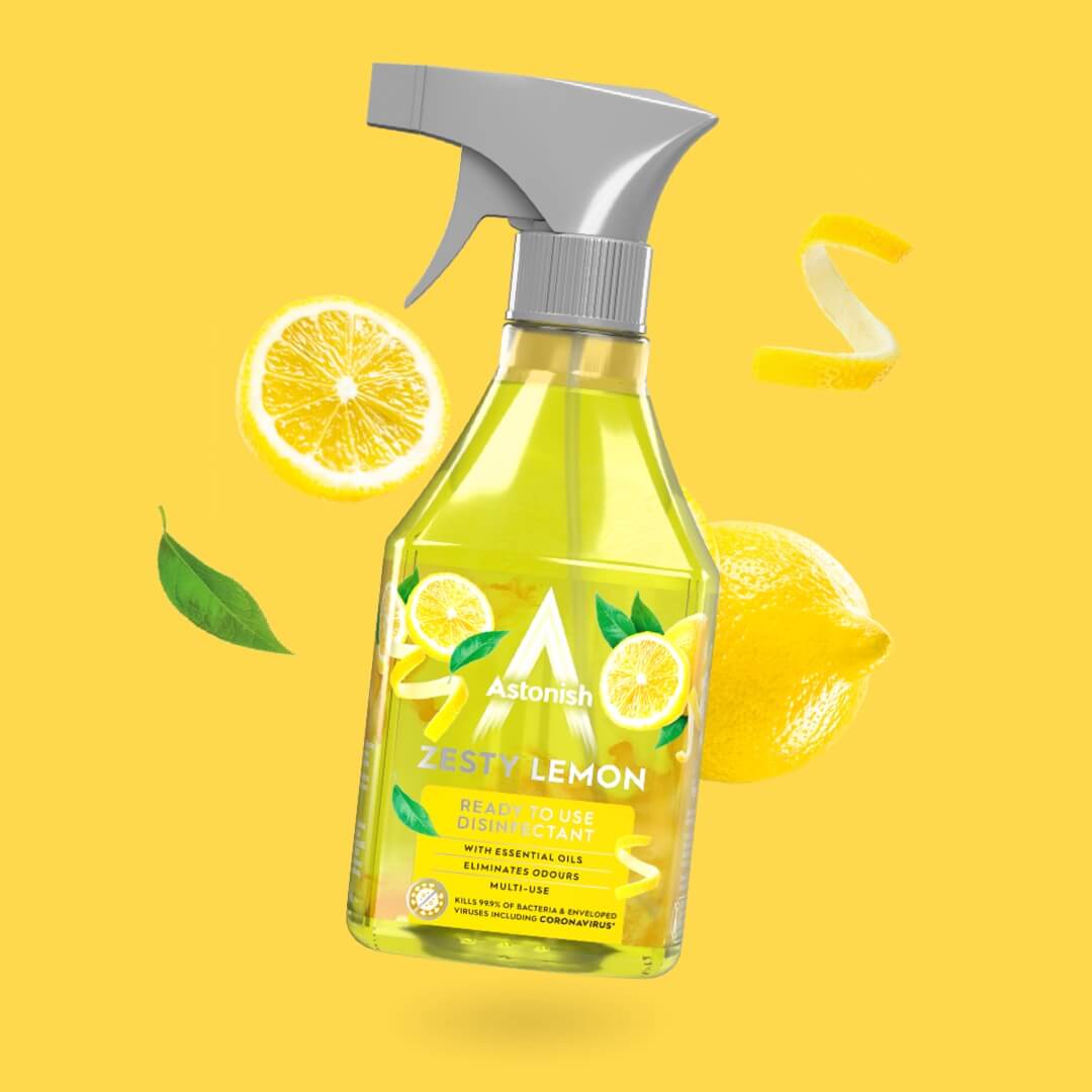 Astonish Zesty Lemon Ready to Use Disinfectant 550ml – Astonish ...